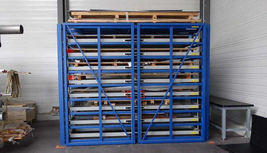 Metal sheet rack horizontal - Eurostorage | Storage sheets