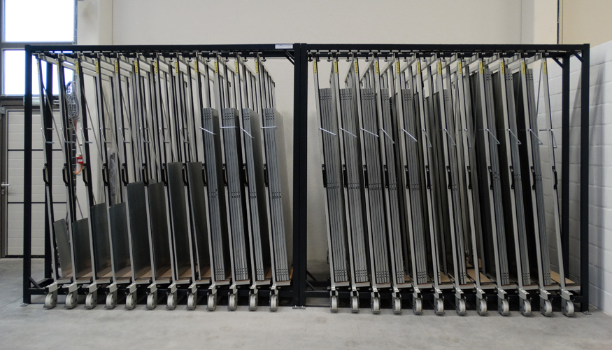 Metal sheet rack vertical - Eurostorage | Storage sheets